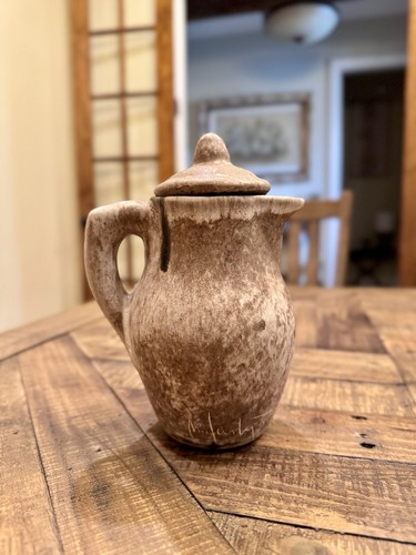 McCarty’s Pottery Vintage Natchez Pitcher Double Signed Pup Signature ...