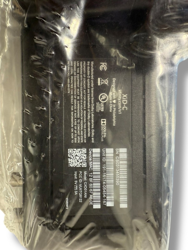 Xfinity XiD-C HD Cable Box With Remote And Adapter NEW | eBay