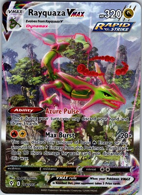Rayquaza VMAX (Alternate Art Secret) 218/203 Swsh07: Evolving Skies ...