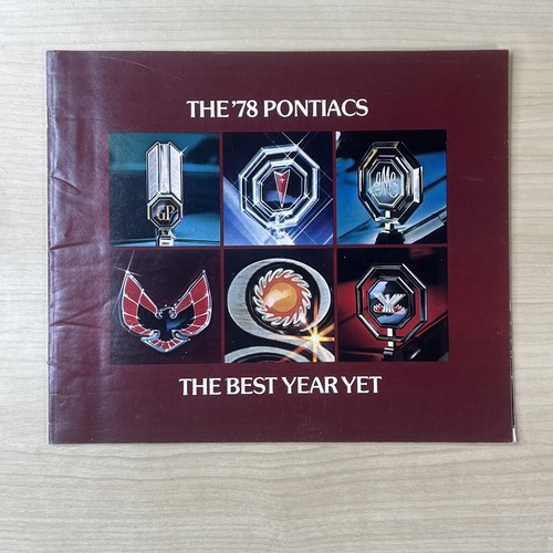 1978 Pontiac Best Year Yet New Car Lineup Dealership Sales Brochure 40 ...