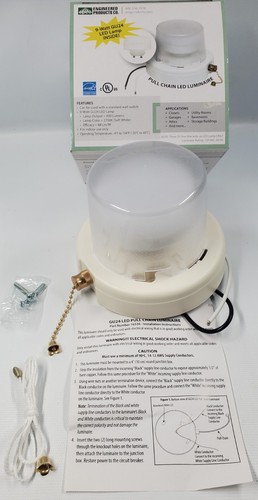 LED Ceiling Keyless Lamp Holder with GU24 LED Bulb 9W With Pullchain ...