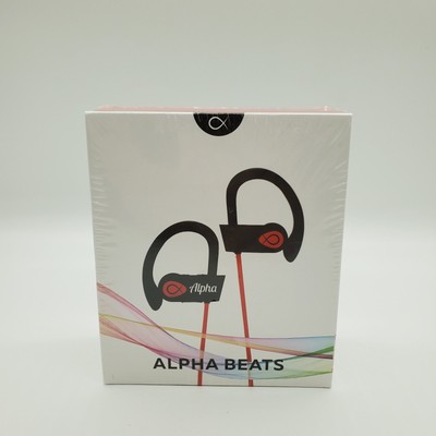 ALPHA BEATS Bluetooth Wireless Headphones Earbuds Ear Hook Neckband ...