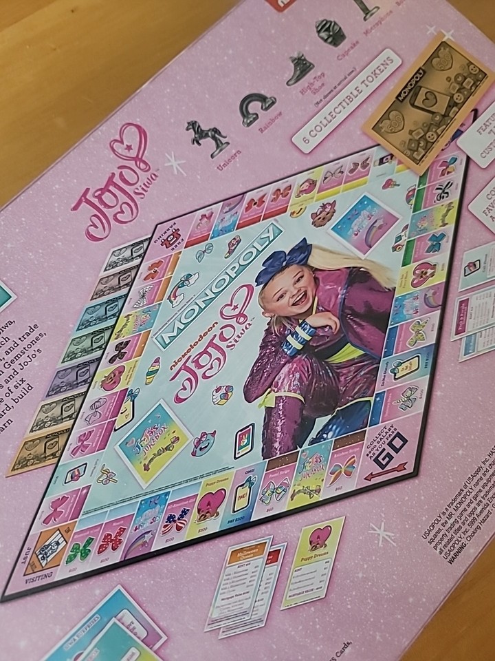 Monopoly JoJo Siwa Edition. *NEW & SEALED* Nickelodeon Superstar JoJo ...