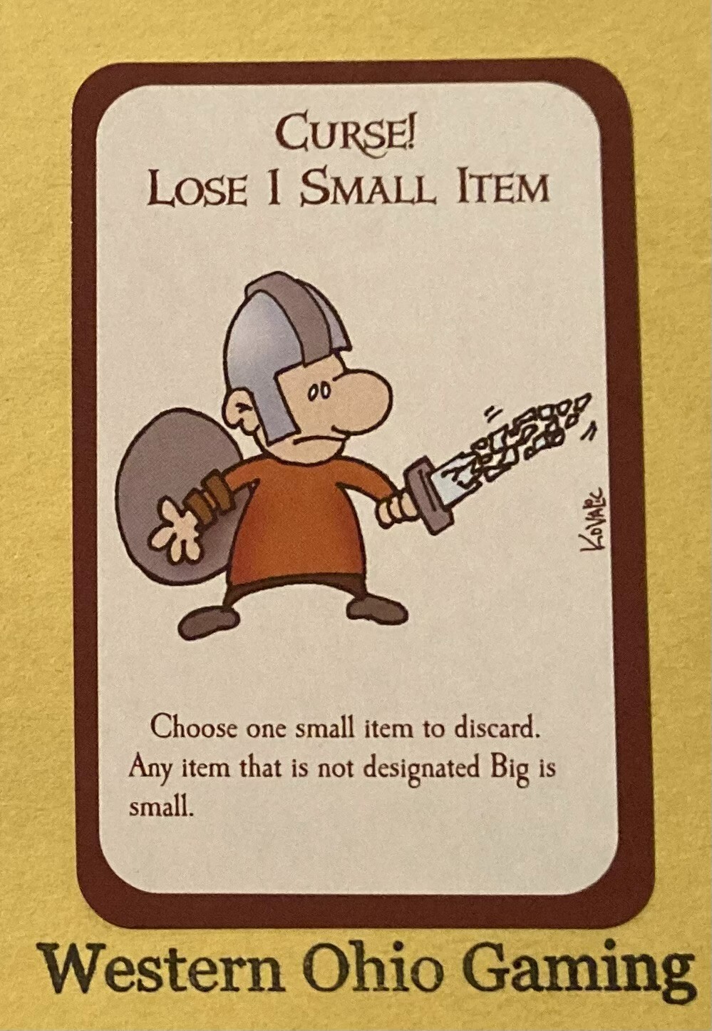 Munchkin Curse! Lose 1 Small Item Card USED Steve Jackson Games | eBay