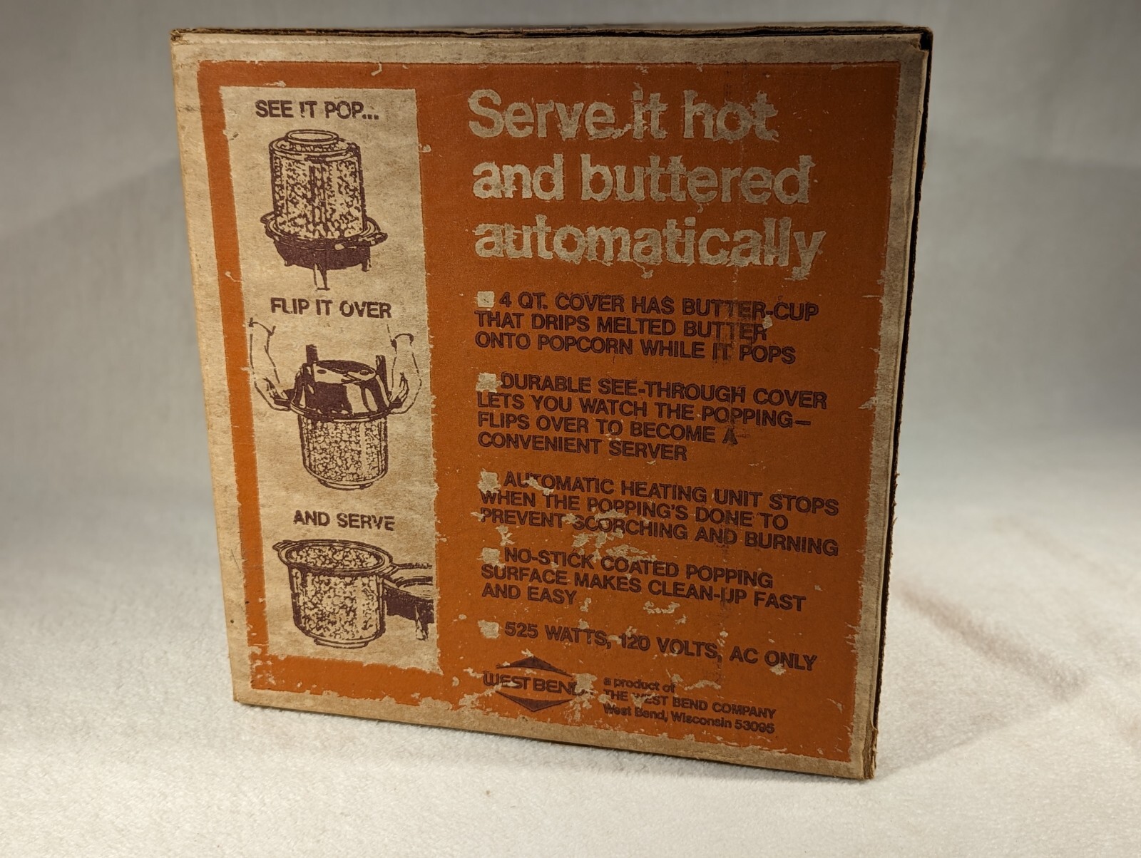 West Bend Electric Buttermatic Corn Popper Dome Popcorn No. 25467 ...