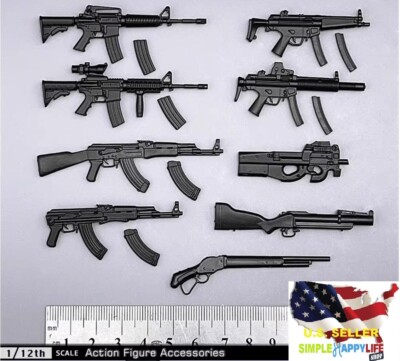 1/12 soldier Weapon 9 X gun pistol For 6" FIGURE Marvel Legends SHF ...