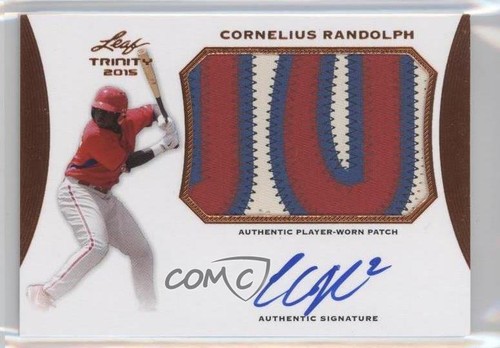 2015 Leaf Trinity Patch Auto Bronze Cornelius Randolph #PA-CR1 Patch ...