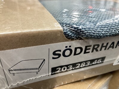 Ikea Soderhamn Ottoman Footstool Finnsta Turquoise 203.283.46 New Cover ...