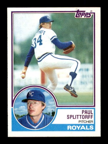 1983 Topps #316 Paul Splittorff NM/NM+ Royals 245073 | eBay