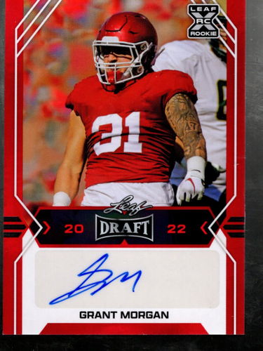 B4430- 2022 Leaf Draft and Prospects Autographes Rouge #BAGM1 Grant ...