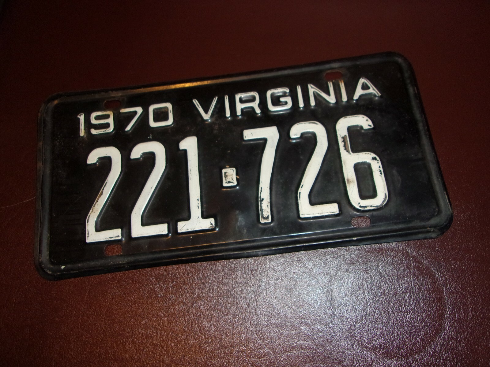 1970 Virginia License Plate 221-726 | eBay