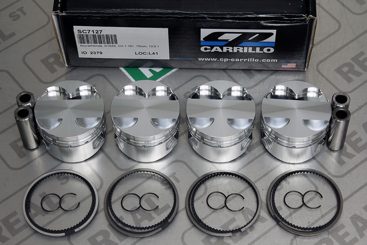 CP Forged Turbo Pistons Honda Civic D16Z6 10.5:1 75mm SC7127 | eBay