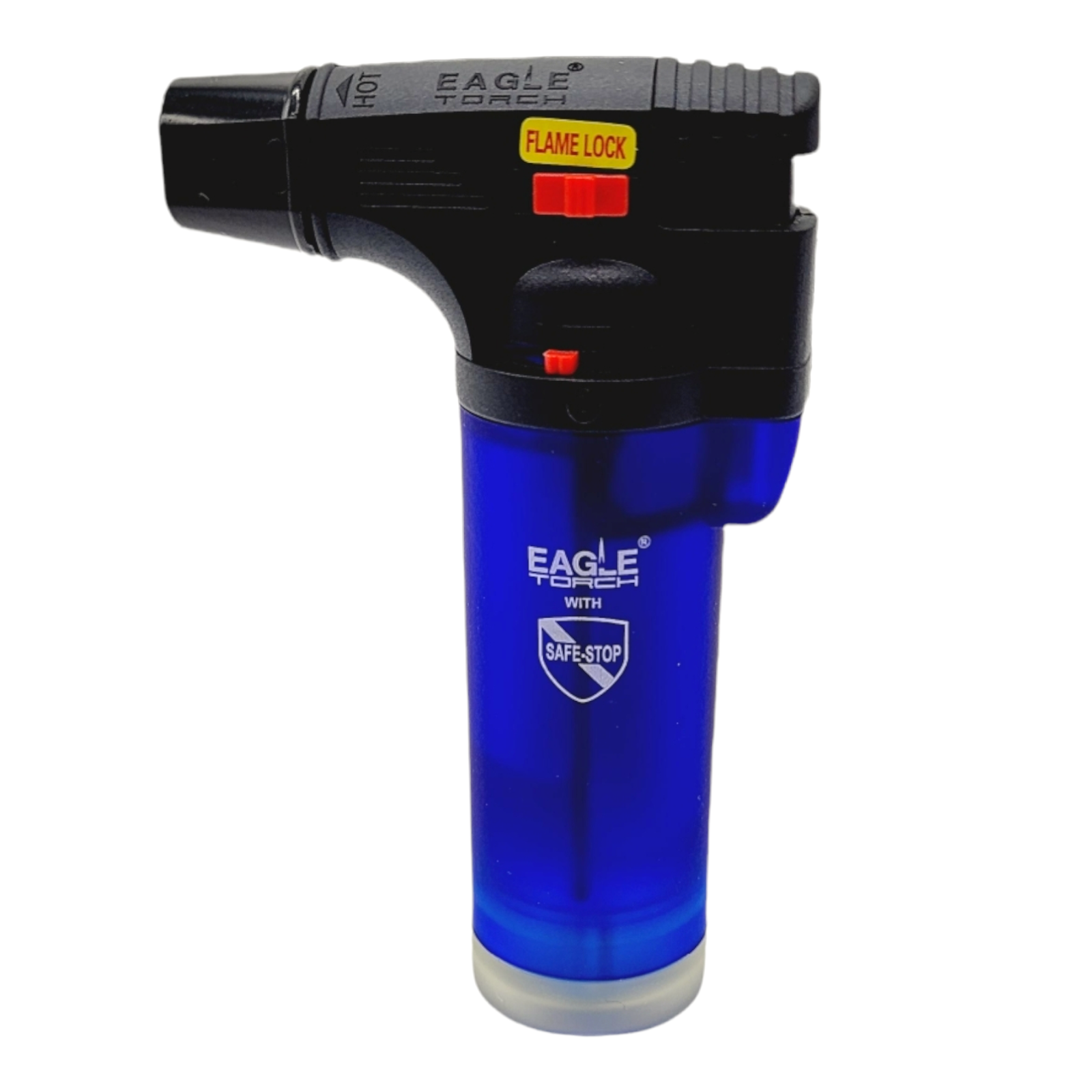Eagle Torch Gun Lighter Butane Refillable Semi Transparent BLUE Tank | eBay
