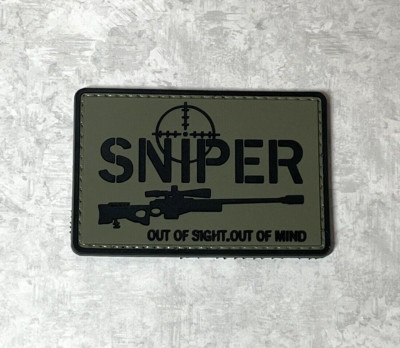 Sniper Out of Sight PVC Patch, Tactical Sniper Morale Gun Hook Backed Patch | eBay