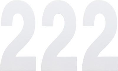 Factory Effex - 02-4462 - FX Number 2 - White - 6" | eBay