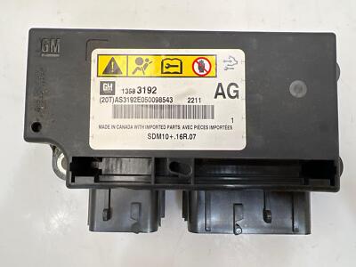 2012 Chevy Volt SRS Restraint Control Module OEM 13583192 | eBay
