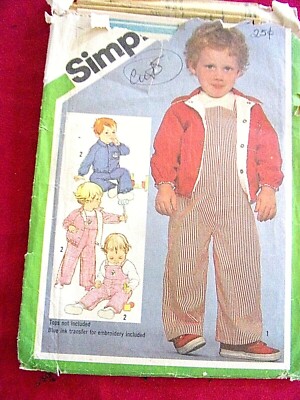 VINTAGE 60S SIMPLICITY # 9820 BABY SZ 1/2 -1 OUTFITS SEWING PATTERN | eBay