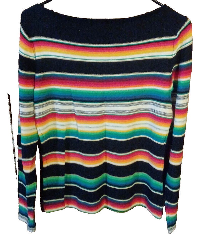 Women's Lauren Ralph Lauren Multi-Color Striped Sweater Size Small | eBay