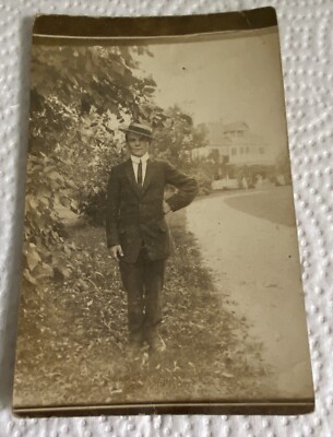 Young Man-Raymond Wood Killed By Knife While In Prison-Photo Postcard ...