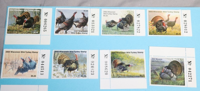 25 Wisconsin Turkey Stamps 2020 - 2024 | eBay