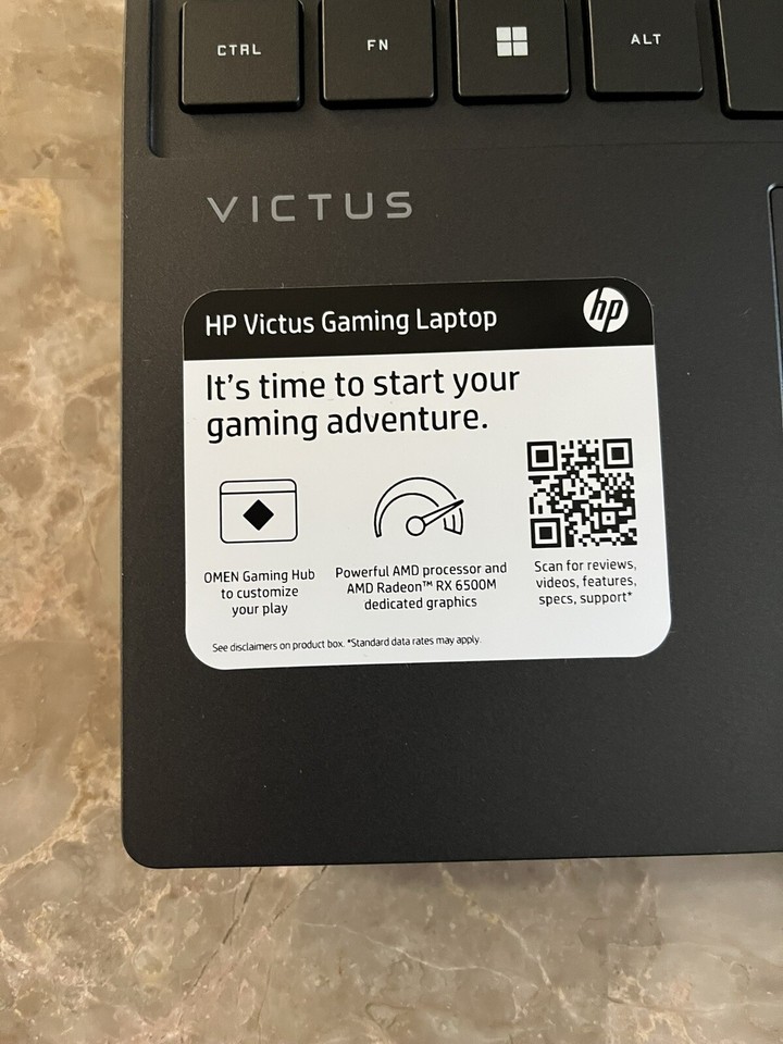 HP Victus 15.6" Ryzen 7 5800H 16GB 512GB Gaming Laptop New Open Box ...