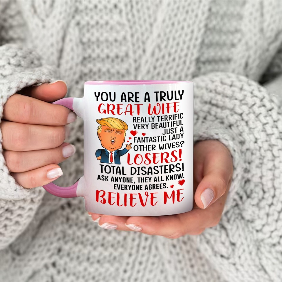 Wife Coffee Mug, Trump Mug for Wife, Funny Trump Wife Gifts for Wife ...