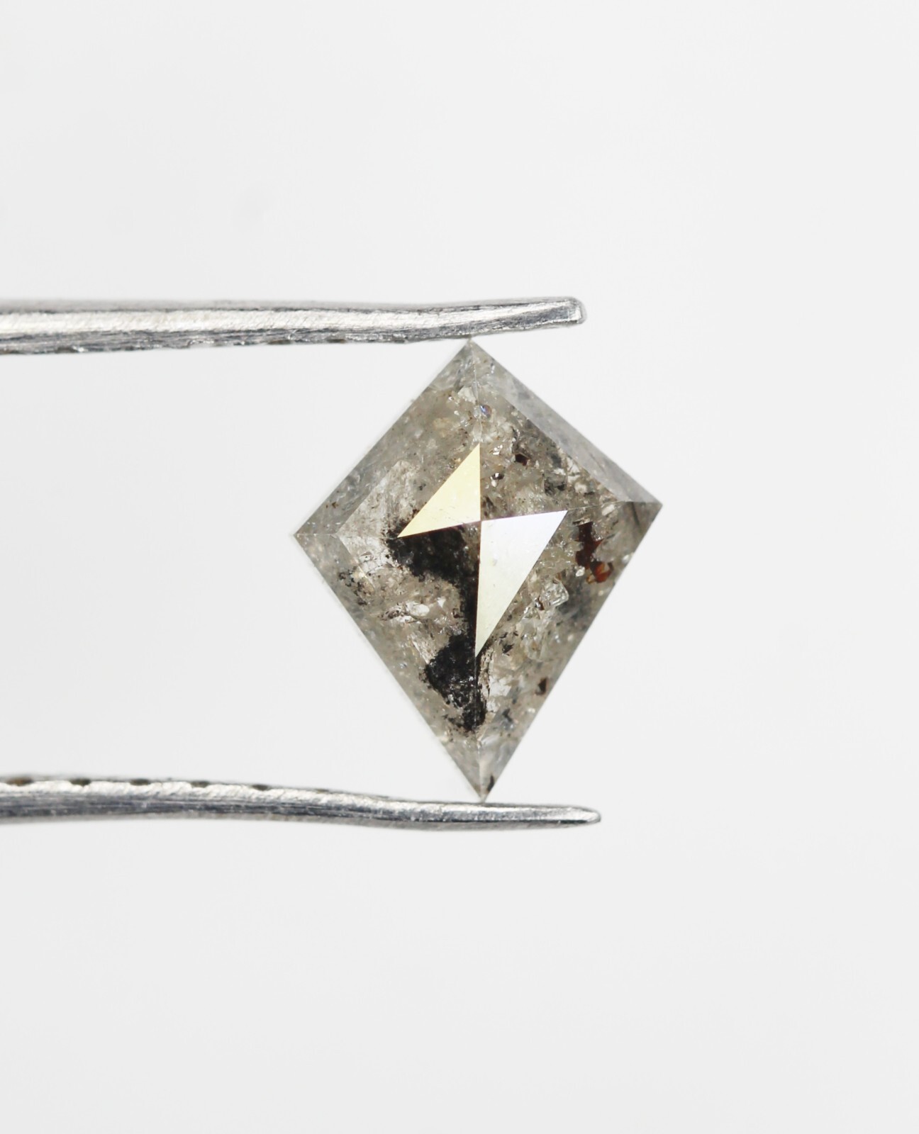 Natural Loose Kite Salt And Pepper Diamond Grey Color 0.47 CT 7.1 MM ...