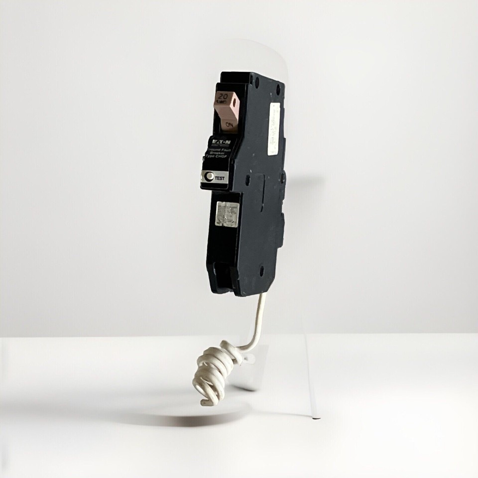 Cutler Hammer Eaton CH120GF 1P 20A 120V Circuit Breaker CH120GFCS White ...