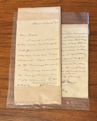Handwritten letters from G. W. Tracy (???) from late 1700's | eBay