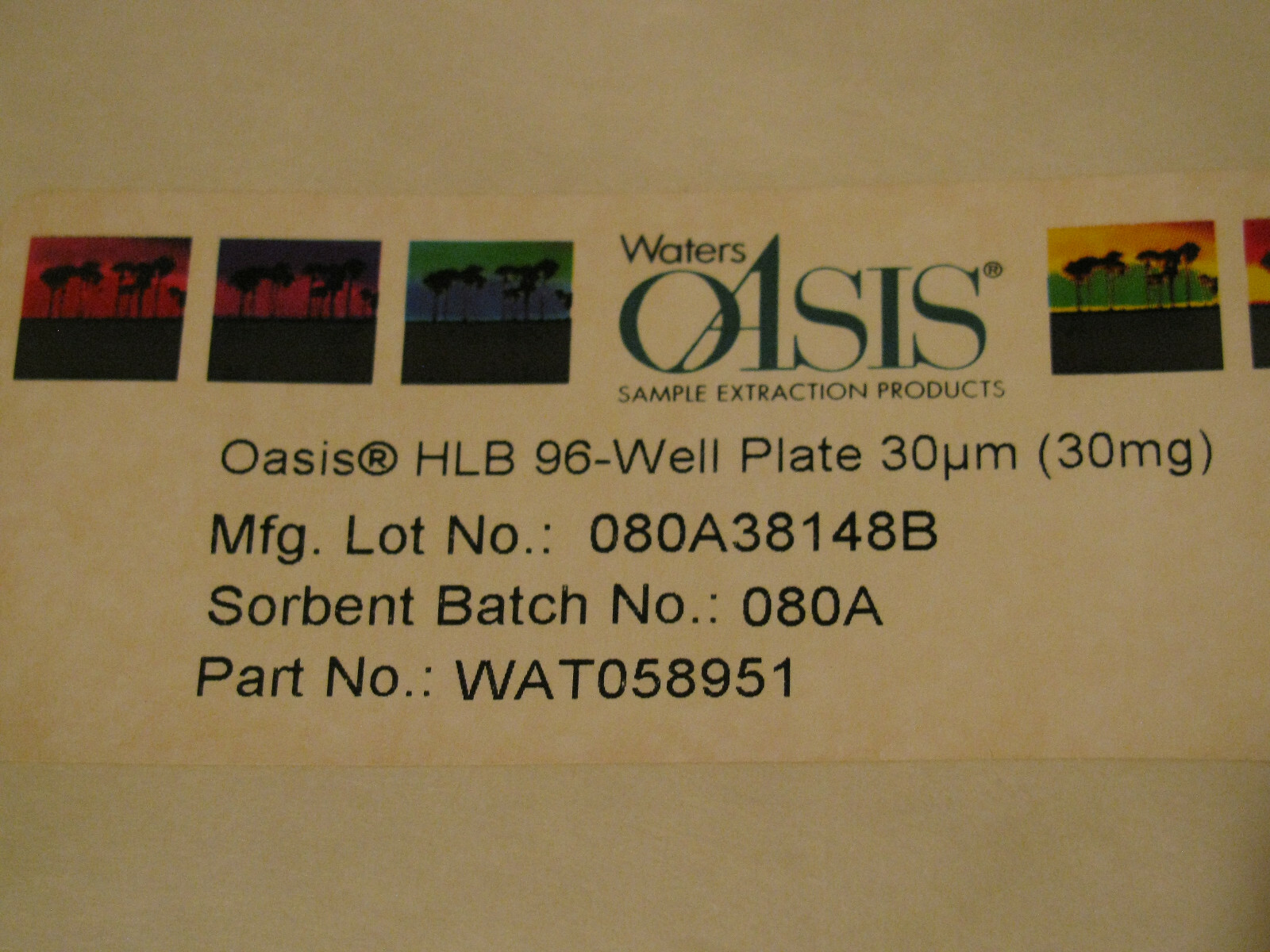 NEW Waters Oasis Sample Extraction Products. HLB 30mg 96-Well Plate ...