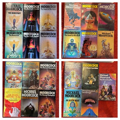 Michael Moorcock fantasy & sci-fi books - various titles & editions ...