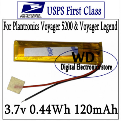 120mAh Replacement Battery For Plantronics Voyager 5200 / Voyager ...