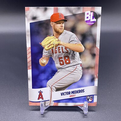 2024 Topps Big League Victor Mederos RC Los Angeles Angels Rookie #31 ...