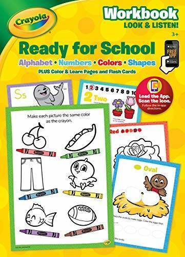 Crayola Preschool Workbook - Ready for School, 192 Color Learn Pages Fe ...