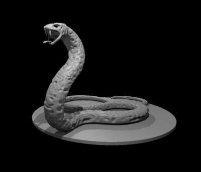 Zombie Giant Snake Monster Manual 28mm Scale DND D&D Tabletop Mini | eBay