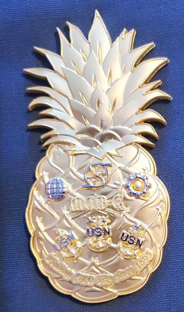 Amazing 5" Navy USN Chiefs CPOA Challenge Coin ATG Mid Pacific MOB-E ...