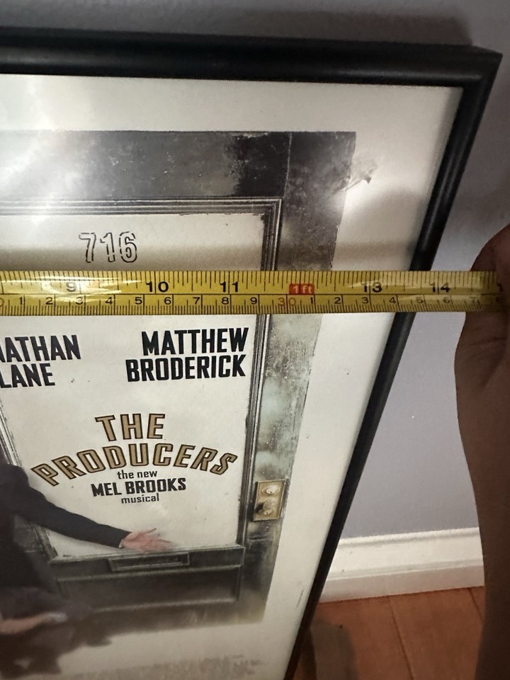 Vtg 2001 The Producers Original Broadway Cast Poster Card Lane Matthew ...