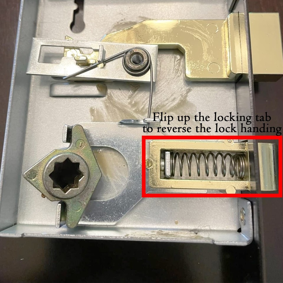 Antique Mortise Keyed Lock Set with Fluted Glass Knobs and Skeleton ...