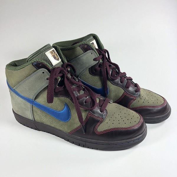 Size 8.5 - Nike Dunk Premium High Green for sale online | eBay