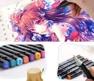 Copic Marker Anime Drawings