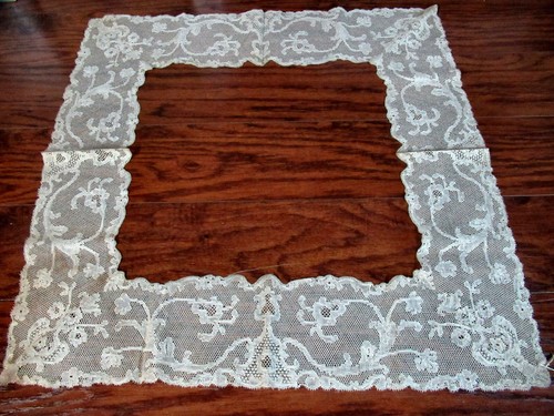Vintage Handmade Point de Paris Lace Edging 5" Wide by 22" Square ...