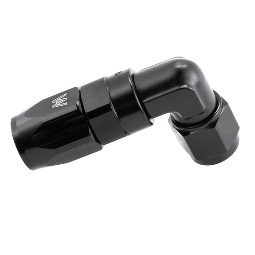 AN-6 (6AN JIC-6) 90 Degree Fast Flow Forged Stealth Black Hose Aluminum ...