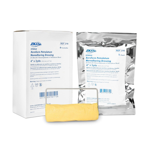 216 Xeroform Petrolatum Nonadhering Dressing 3% Bismuth Tribromophenate ...