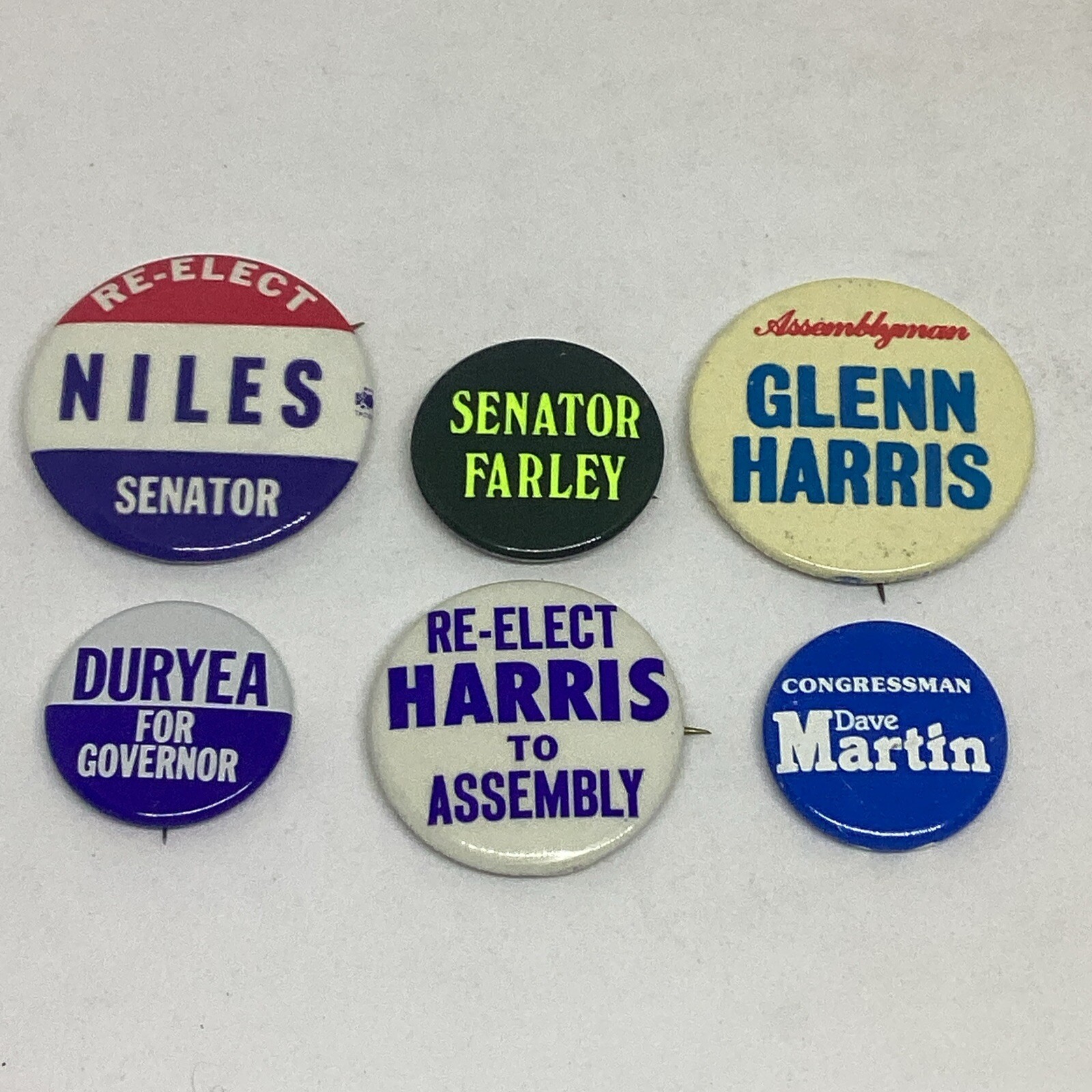 (Lot Of 6) Vintage Political State Election Campaign Buttons | eBay
