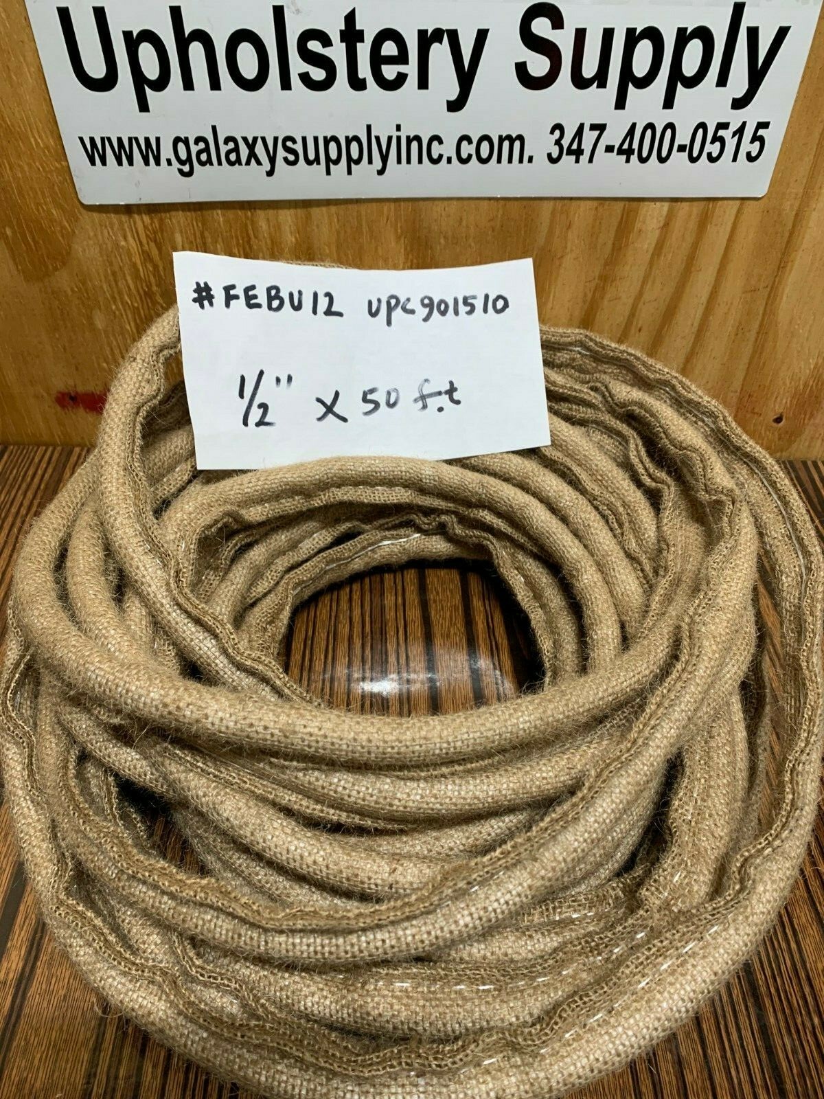 Burlap Covered Fox Edge / Edge Roll 1/2" X 50 ft/roll. UPC901510 | eBay