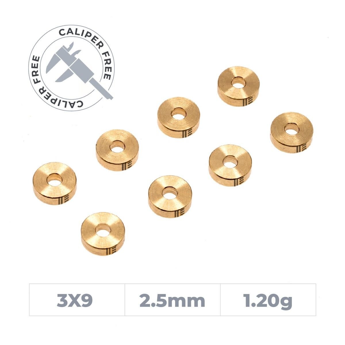 OFC-BSS-3925 Officinarc Brass Smart Shim 3X9X2.5 MM - (8) BSS3925 3925 ...