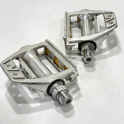 SR Sakae SP-153 AL Vintage Bike Pedals - Made in Japan - Silver Eroica ...