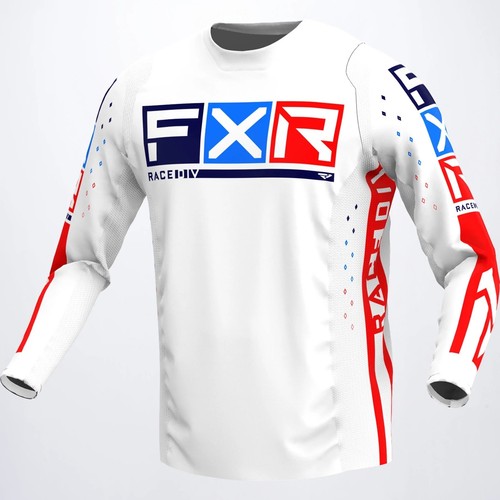FXR Podium Pro LE MX Jersey - 2X-Large - White/Red/Blue | eBay
