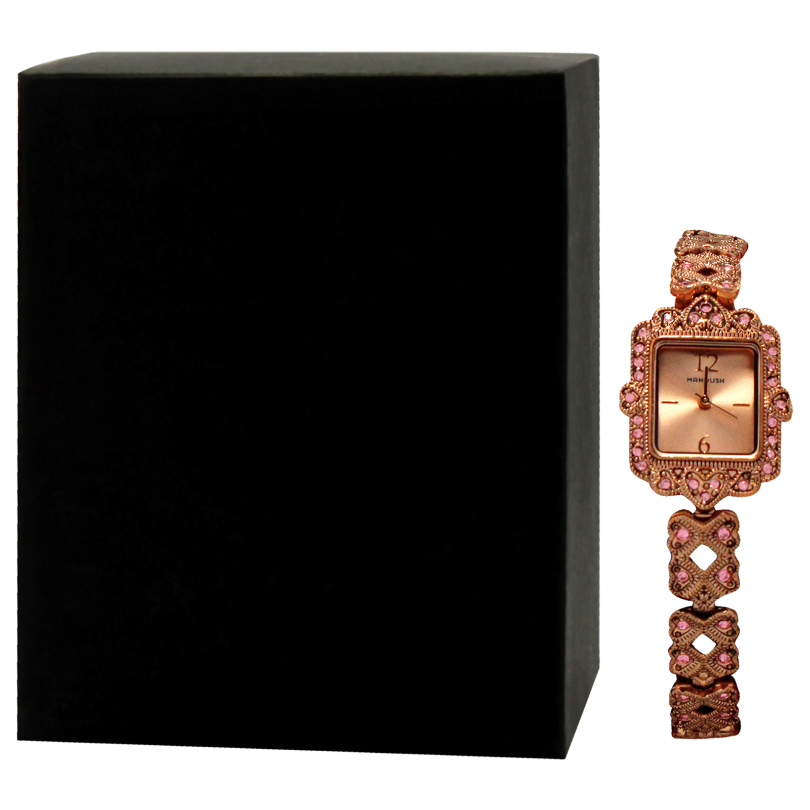 MSHLLRG Loulou - Rose Gold Stainless Steel Bracelet Watch by Manoush ...