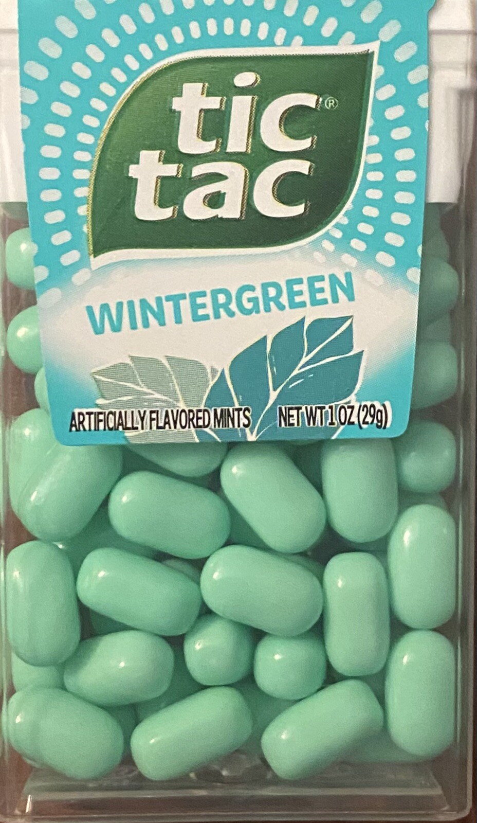Tic Tac Breath Mints WINTERGREEN Flavored Candy 1 oz - FREE SHIPPING | eBay